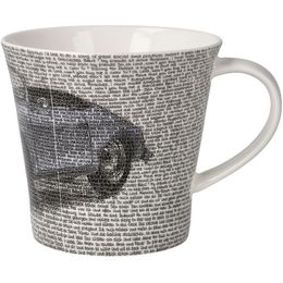 Tasse Goebel "Coffee-/Tea Mug Saxa - Porsche 356 Aquamarine", bunt, B:10,5cm H:9,5cm, Porzellan, Trinkgef&auml;&szlig;e, Tasse
