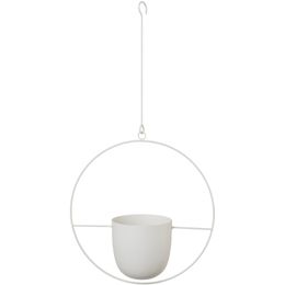&Uuml;bertopf CREATIV HOME "Pflanzgef&auml;&szlig; H&auml;nger", wei&szlig;, B:34cm H:34cm T:14cm, Metall, Pflanzgef&auml;&szlig;e, im Rahmen