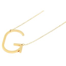 Adelia&acute;s Kette ohne Anh&auml;nger ADELIA&acute;S "Damen Halskette mit Anh&auml;nger &ndash; Buchstabe aus Edelstahl", gold, Halsketten, Damen, 48cm, Edelstahl, Geschenkidee: zeitlos und vielseitig