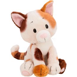 Kuscheltier Nici "Homies GREEN, Gl&uuml;ckskatze 25 cm sitzend", braun, Pl&uuml;schfiguren, KinderB:17cm H:25cm L:25cm, Kuscheltier, B:17cm H:25cm L:25cm