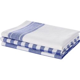 Geschirrtuch OTTO HOME "Ravven", blau, B:50cm L:70cm, 100% Baumwolle, Geschirrt&uuml;cher, Geschirrtuch, 100 % Baumwolle, 70 &times; 50 cm, 3er-Set, Farbauswahl, Karo, Streifen
