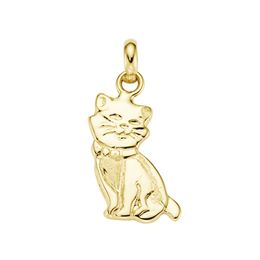 Kettenanh&auml;nger Luigi Merano "Katze, Gold 375", gold, Schmuckanh&auml;nger, Damen, onesize, Gelbgold 375, Kettenanh&auml;nger
