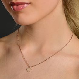 Adelia&acute;s Kette ohne Anh&auml;nger ADELIA&acute;S "Damen Halskette mit Anh&auml;nger &ndash; Herz aus Edelstahl", gold, Halsketten, Damen, 45cm, Edelstahl, Ideal als Geschenk f&uuml;r besondere Anl&auml;sse