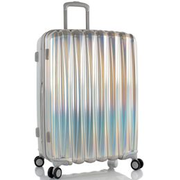 Hartschalen-Trolley Heys "Astro, verschiedene Gr&ouml;&szlig;en und Farben", Gr. B/H/T: 51cm x 76cm x 30cm 104 l, silber, Polycarbonat-Verbundwerkstoff, festlich, Koffer, Heys Reisegep&auml;ck TSA Schloss Volumenerweiterung