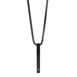 Adelia&acute;s Kette mit Anh&auml;nger ADELIA&acute;S "Unisex Edelstahl Halskette mit Anh&auml;nger", schwarz, Halsketten, Damen, unbekannt, Edelstahl