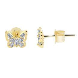 Adelia&acute;s Paar Ohrh&auml;nger ADELIA&acute;S "Damen Ohrringe &ndash; Ohrstecker aus 925 Silber", Damen, Gr. Damen, Silber 925 (Sterlingsilber), gold, Ohrringe, Sch&ouml;ne Geschenkidee zum Jubil&auml;um