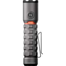 LED Taschenlampe NEBO "NEBO TORCHY 2K", grau, H:11cm L:2,7cm T:2,7cm, Aluminium, Mobilleuchten