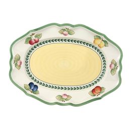 Villeroy & Boch Servierplatte VILLEROY & BOCH "Platte French Garden Fleurence bunt", bunt, L:36,7cm, Porzellan, Servierplatten, Servierplatte