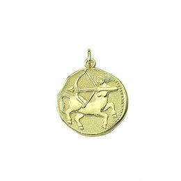 Adelia&acute;s Kettenanh&auml;nger ADELIA&acute;S "Damen & Herren 333 Gold Sternzeichen Anh&auml;nger Sch&uuml;tze &Oslash; 18,2 mm", gold, Schmuckanh&auml;nger, Damen, Sch&uuml;tze, Gelbgold 333 Gold, Gelbgold 333, Gold, Kettenanh&auml;nger, Goldschmuck f&uuml;r Damen & Herren