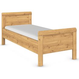 Bett Rauch "Bett Einzelbett Stollenbett EVELYN", braun (asteiche), B:99cm H:94cm L:210cm, Betten, Bett, in Komforth&ouml;he aus Holzwerkstoff in elegantem Stil MADE IN GERMANY