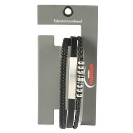 Adelia&acute;s Armband ADELIA&acute;S "Herren Armband &ndash; Lederarmband aus Leder 21 cm", schwarz, Armb&auml;nder, Herren, 21cm, Leder, Armband, Ideal als Geschenk zum Jubil&auml;um