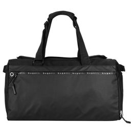 Reisetasche Bugatti "BLANC DELIGHT", Gr. B/H/T: 43cm x 25cm x 19cm onesize, schwarz, Kunstfaser, leicht gl&auml;nzend, unifarben, Taschen Reisetasche