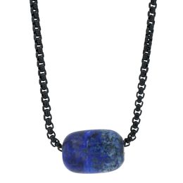 Adelia&acute;s Kette ohne Anh&auml;nger ADELIA&acute;S "Unisex Halskette mit Anh&auml;nger &ndash; aus Edelstahl", blau (schwarz), Halsketten, Damen, 61cm, Edelstahl, Perfekt als Geschenk zum Weihnachten