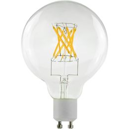 Segula LED-Leuchtmittel "LED Globe 80 - GU10", Energieeffizienz: G (A-G), transparent (klar), L:120cm &Oslash;:8cm, Leuchtmittel, LED Globe 80 - GU10, 2200K, klar, 5W, CRI 90, dimmbar