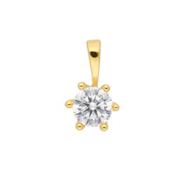 Adelia&acute;s Kettenanh&auml;nger ADELIA&acute;S "Damen Goldschmuck 333 Gold Anh&auml;nger mit Zirkonia &Oslash; 4,7 mm", gold, Schmuckanh&auml;nger, Damen, mit Zirkonia, Gold, Kettenanh&auml;nger, 333 Gold mit Zirkonia Goldschmuck f&uuml;r Damen