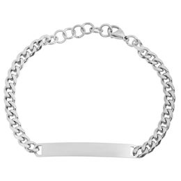 Adelia&acute;s Armband ADELIA&acute;S "Damen Armband &ndash; Panzerarmband aus Edelstahl 18 cm", silber, Armb&auml;nder, Damen, 18cm, Edelstahl, Armband, Perfekt zum Verschenken an besondere Menschen