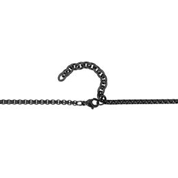 Adelia&acute;s Kette ohne Anh&auml;nger ADELIA&acute;S "Herren Halskette mit Anh&auml;nger &ndash; aus Edelstahl", schwarz, Halsketten, Herren, 60cm, Edelstahl, Ideal als Geschenk zum Muttertag