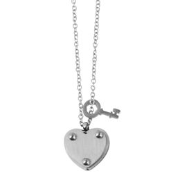 Adelia&acute;s Kette ohne Anh&auml;nger ADELIA&acute;S "Damen Halskette mit Anh&auml;nger &ndash; Herz aus Edelstahl", silber, Halsketten, Damen, 48cm, Edelstahl, Perfekt zum Verschenken an besondere Menschen