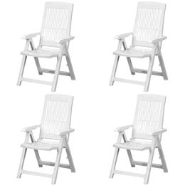 Gartensessel ProGarden "Tampa", wei&szlig;, B:44cm H:111cm T:50cm, Sessel