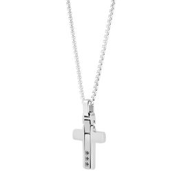 Adelia&acute;s Kette ohne Anh&auml;nger ADELIA&acute;S "Unisex Halskette mit Anh&auml;nger &ndash; Kreuz aus Edelstahl", silber, Halsketten, Damen, 60cm, Edelstahl, Ideal zum Verschenken &ndash; schlicht und stilvoll