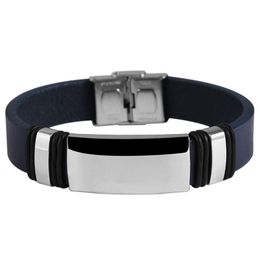 Adelia&acute;s Armband ADELIA&acute;S "Unisex Armband aus Leder 21 cm", blau, Armb&auml;nder, Damen, 21cm, Leder, Armband, Ein kleines Geschenk mit gro&szlig;er Wirkung