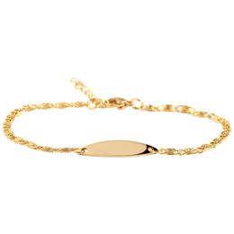 Adelia&acute;s Armband ADELIA&acute;S "Unisex Armband aus Edelstahl 18 cm", gold, Armb&auml;nder, Damen, 18cm, Edelstahl, Armband, Ideal zum Verschenken &ndash; schlicht und stilvoll
