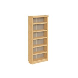 B&uuml;cherregal OTTO HOME "Soeren Regal B/T/H: 80/29/185 cm, 6 F&auml;cher", braun (glaug, ge, lt), B:80cm H:185cm T:29cm, Massivholz, Regale, B&uuml;cherregal, aus massiver Kiefer, FSC-zertifiziert