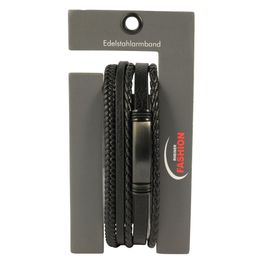 Adelia&acute;s Armband ADELIA&acute;S "Herren Armband &ndash; Lederarmband aus Leder 19 cm", schwarz, Armb&auml;nder, Herren, 19cm, Leder, Armband, Ideal als Geschenk &ndash; dezent und elegant