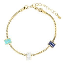Adelia&acute;s Armband ADELIA&acute;S "Damen Armband aus Edelstahl mit Strass Steinchen 16,5 cm", gold, Armb&auml;nder, Damen, 16cm, Edelstahl, Armband, Perfekt als Geschenk f&uuml;r besondere Menschen
