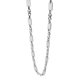 Adelia&acute;s Kette ohne Anh&auml;nger ADELIA&acute;S "Unisex Halskette &ndash; Plattenkette aus Edelstahl 60 cm", silber, Halsketten, Damen, 60cm, Edelstahl, Geschenkidee: zeitlos und vielseitig