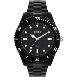 Quarzuhr Timex "LEGACY 42 mm", schwarz, Armbanduhren, Herren, Quarzuhr, Armbanduhr, Herrenuhr,Kunststoffarmband, Leuchtzeiger