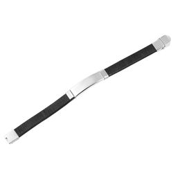 Adelia&acute;s Armband ADELIA&acute;S "Herren Armband &ndash; Lederarmband aus Leder 21 cm", schwarz, Armb&auml;nder, Herren, 21cm, Leder, Armband, Zum Verschenken &ndash; ideal zum Weihnachten