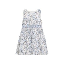 Druckkleid DANAMADE "DANAMADE Dresses DPADME", M&auml;dchen, Gr. 128, EURO, blau, Oberstoff: 100% Polyester / Futter: 100% Baumwolle, Kleider Druckkleid