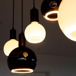 Segula LED-Leuchtmittel "LED Floating Billard 200", Energieeffizienz: G (A-G), schwarz (schwaz), L:23cm &Oslash;:20cm, Leuchtmittel, handmade