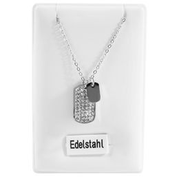Adelia&acute;s Kette ohne Anh&auml;nger ADELIA&acute;S "Damen Halskette mit Anh&auml;nger &ndash; aus Edelstahl", silber, Halsketten, Damen, 43cm, Edelstahl, Perfekt zum Verschenken an besondere Menschen