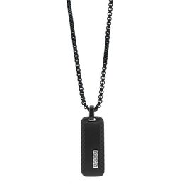 Adelia&acute;s Kette mit Anh&auml;nger ADELIA&acute;S "Herren Edelstahl Erbskette Halskette mit Anh&auml;nger unbekannt cm", schwarz, Halsketten, Herren, unbekannt, Edelstahl