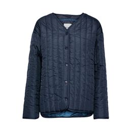 Steppjacke oxmo "Steppjacke OXSaggy", Damen, Gr. S, blau (total eclipse), Obermaterial: 100% Polyester PES., Jacken Steppjacke