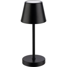 APS LED Tischleuchte "MERLE MICRO" Kabellose USB-C Tischleuchte", schwarz, 1, &Oslash; 8cm H: 20cm, 1 Stk., Leuchten, Spritzwasssergesch&uuml;tzt IP 54, inkl. Dockinstation und Fernbedienung, LED Tischleuchte