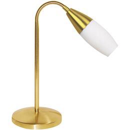 N&auml;ve N&Auml;VE LED Tischleuchte "Gola", gold (messingfarben matt), 1, H: 40cm, 1 Stk., Leuchten, Messingleuchte mit LED Leuchtmittel, LED Tischleuchte