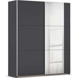Schwebet&uuml;renschrank Rauch "Kleiderschrank Schrank Garderobe AURELIO", grau (graumetallic), B:175cm H:210cm T:59cm, Holzwerkstoff, Schr&auml;nke, Schwebet&uuml;renschrank, zeitloses Design, viele Farben, Breiten 175/218/261 cm MADE IN GERMANY