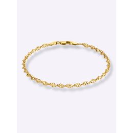 Armband Lady, gold (gelbgold 375, gelbgold 375), Armb&auml;nder, Damen, Metall, Armband