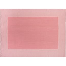 Platzset stuco "Cadre", rosa, B:33cm L:45cm, Obermaterial: 75% Polyethylen, 25% Polyester, Platzsets
