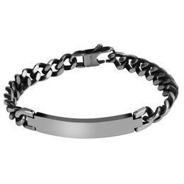 Adelia&acute;s Armband ADELIA&acute;S "Herren Armband &ndash; Panzerarmband aus Edelstahl 21,5 cm", silber, Armb&auml;nder, Herren, 22cm, Edelstahl, Armband, Perfekt als Geschenk zum Weihnachten
