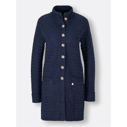 CREATION L PREMIUM Wit Damen Longstrickjacke, marine, Gr&ouml;&szlig;e 36