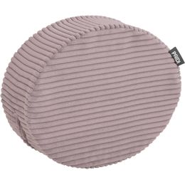 R&uuml;ckenkissen Paidi "Cord in verschiedenen Farben, weiches Aufsteckkissen", misty rose, B:12cm H:28cm L:35cm, Polyester, Funktionskissen, Bettkantenschutz, abnehmbarer und waschbarer Bezug