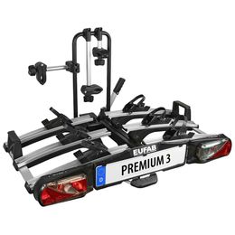 Kupplungsfahrradtr&auml;ger Eufab "PREMIUM 3", schwarz, B:115cm H:67cm T:74cm, Fahrradtr&auml;ger, abschlie&szlig;bar