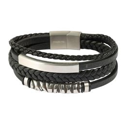 Adelia&acute;s Armband ADELIA&acute;S "Herren Armband &ndash; Lederarmband aus Leder 17 cm", schwarz, Armb&auml;nder, Herren, 17cm, Leder, Armband, Sch&ouml;ne Geschenkidee zum Jubil&auml;um