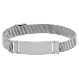Adelia&acute;s Armband ADELIA&acute;S "Unisex Armband aus Edelstahl 27,5 cm", silber, Armb&auml;nder, Damen, 28cm, Edelstahl, Armband, Ein Geschenk, das Freude macht