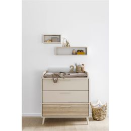 Wickelkommode Paidi "EEFJE in Beige, 3 Schubladen mit Soft-Close, verschiedene Ausf&uuml;hrungen", beige (cashmere, beige, beige, cashmere, beige), B:95cm H:93cm T:57cm, Holzwerkstoff, Wickelkommoden, Wickelkommode, langlebige Kommode, gepr&uuml;fte Sicherheit, Wickeltisch aus Holz