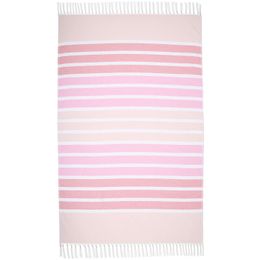 Hamamtuch Egeria "Mai", pink, B:100cm L:178cm, Hamam Frottier, Baumwolle, Handt&uuml;cher, 100x178 cm